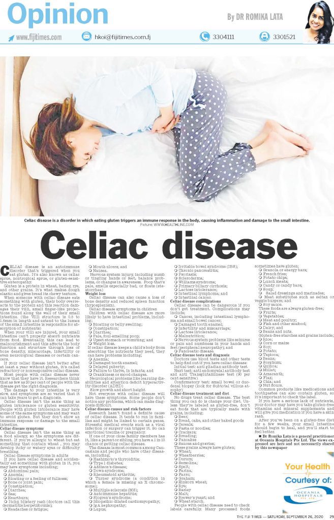 Celiac disease - Oceania Hospitals